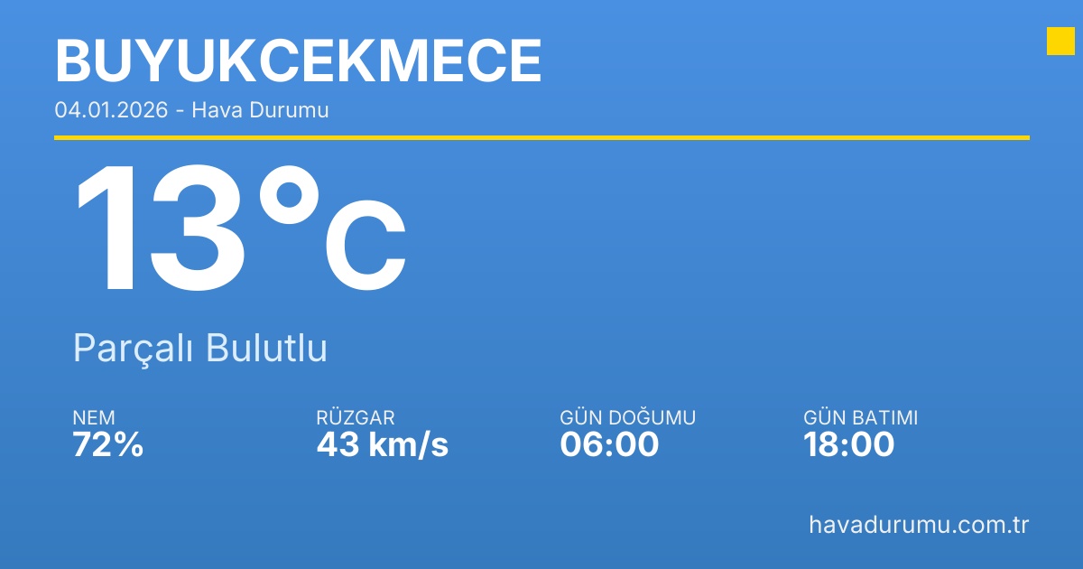 İstanbul Hava Durumu 10 Günlük | havadurumu.com.tr